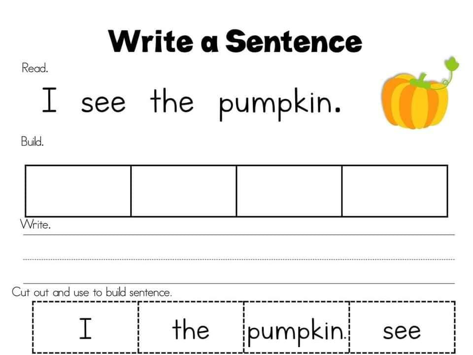 Sentence Building 😉💜🧡💚 More... - Teacher Sheila's Corner | Facebook