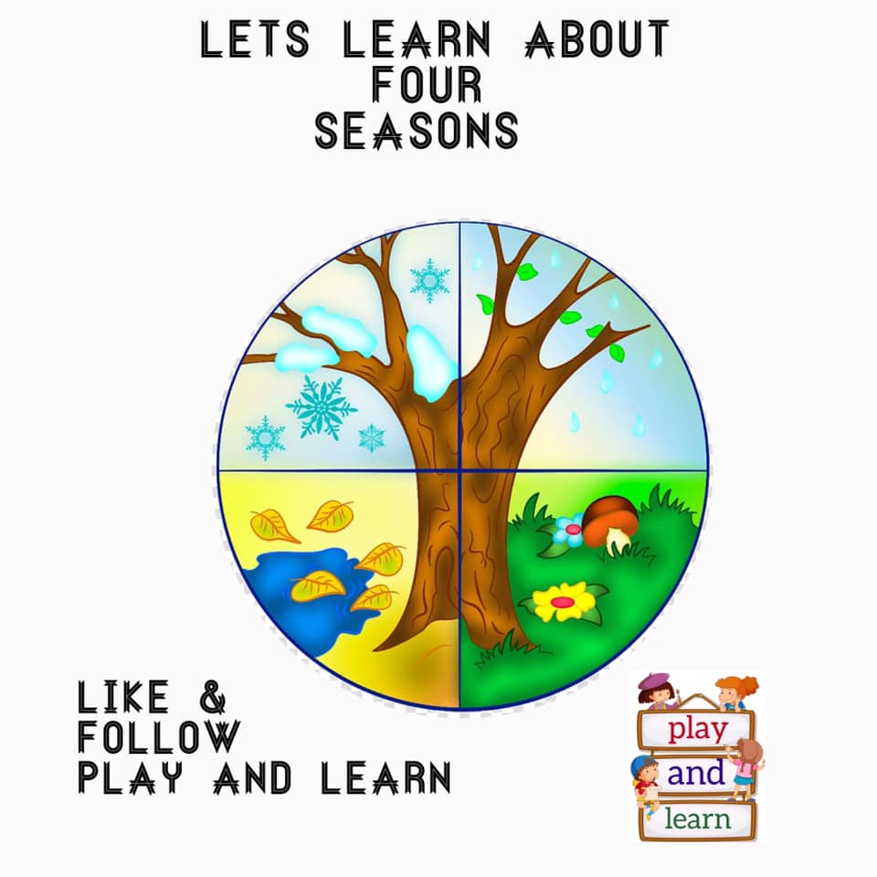 Play and learn - Lets learn about four Seasons 👉🏽Spring...