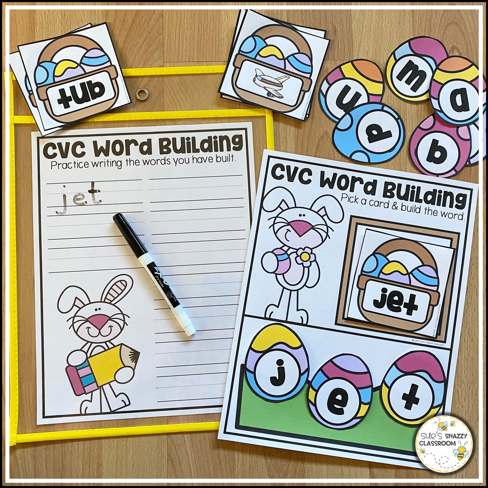 🐰 This hands-on Easter Egg CVC... - Sue's Snazzy Classroom