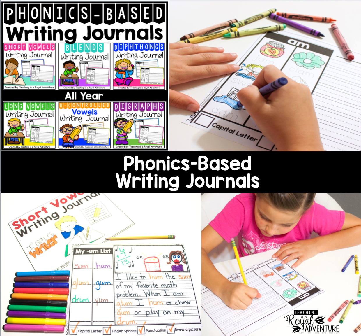 Teaching is a Royal Adventure - Phonics-Based Writing Journals for the ...
