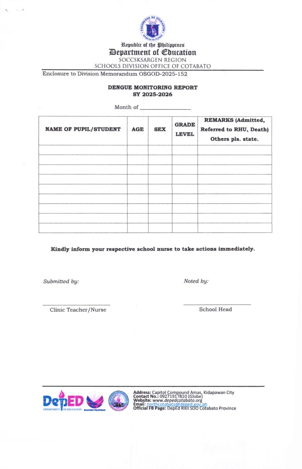Deped Rxii Sdo Cotabato Deped Rxii Sdo Cotabato Province