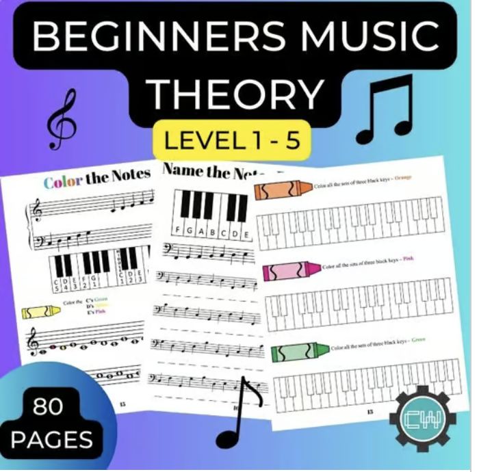 The Beginning Music Theory (1-5)... - Creative Worksheets