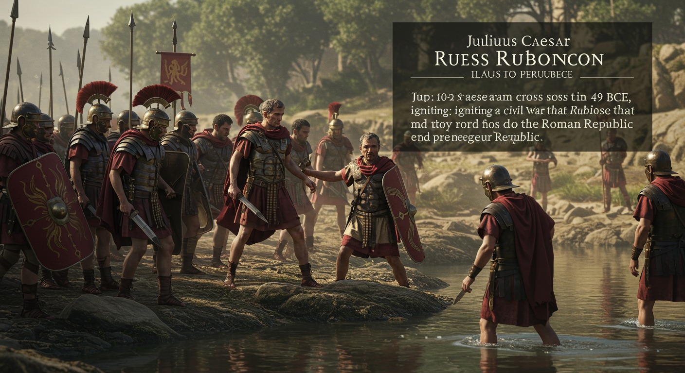 Historical Photos | Julius Caesar’s Crossing of the Rubicon and the ...