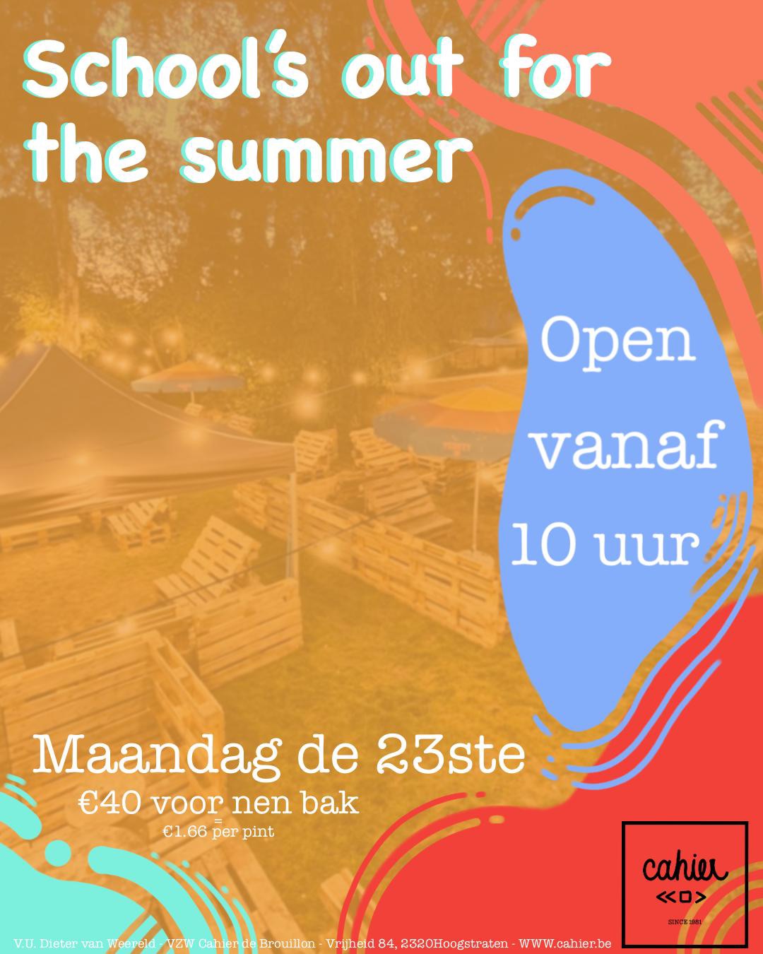 School’s out for summer