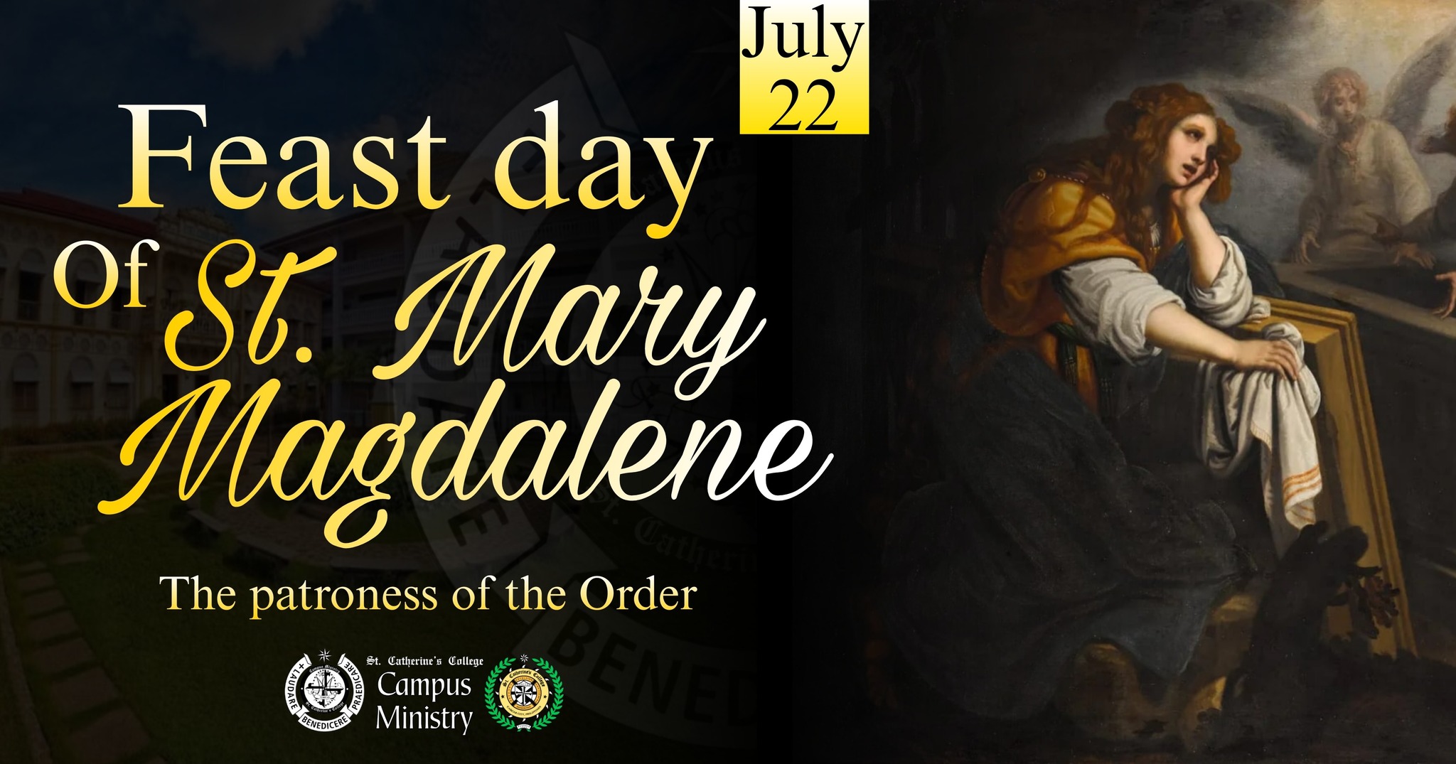 SCC - FEAST DAY OF ST. MARY MAGDALENE | July 22, 2025 The Feast Day of ...