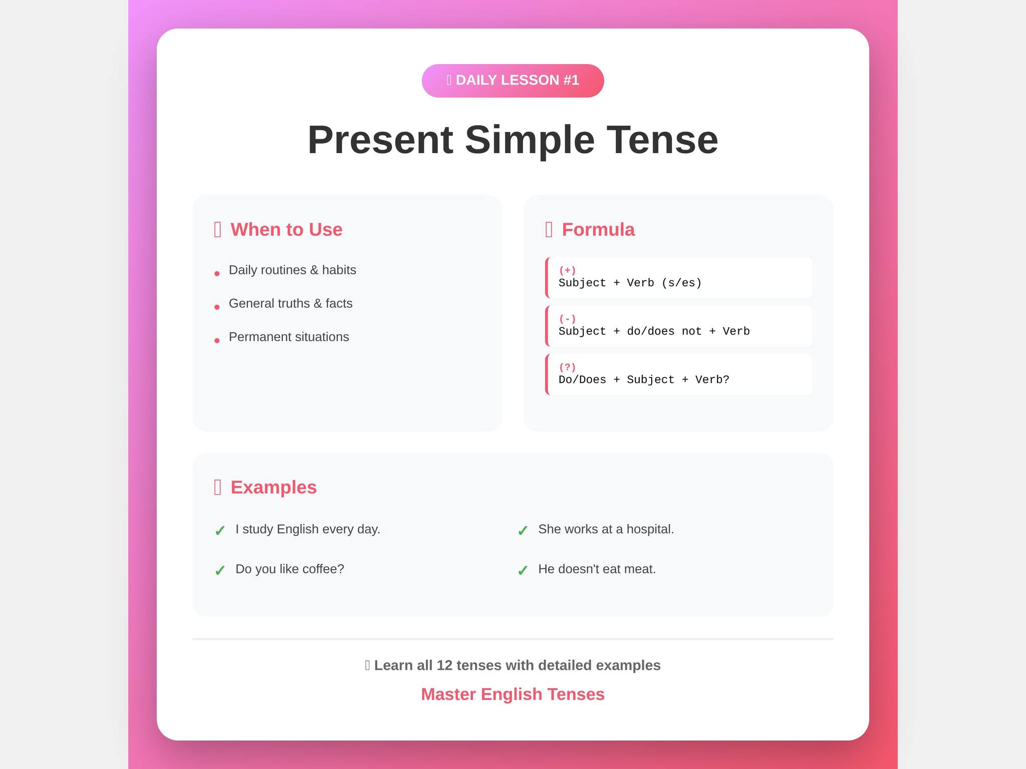 English - 🌟 MASTER ALL 12 ENGLISH TENSES! 🌟 Are you confused about ...