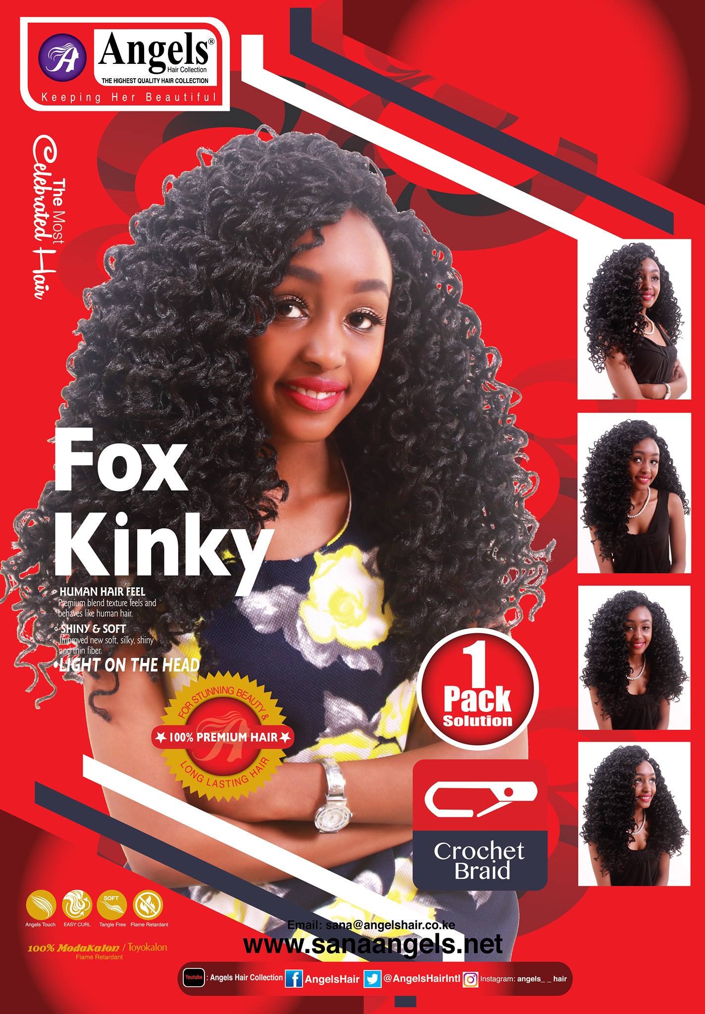 Angels Hair Steaming Hot Brand New Fox Kinky