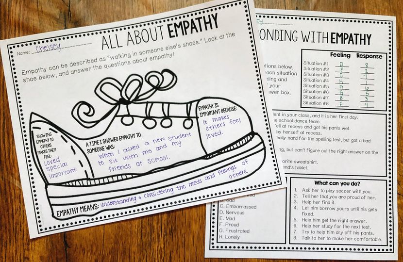 Counselor - Free worksheets?? Yes please! These 2 empathy worksheets ...