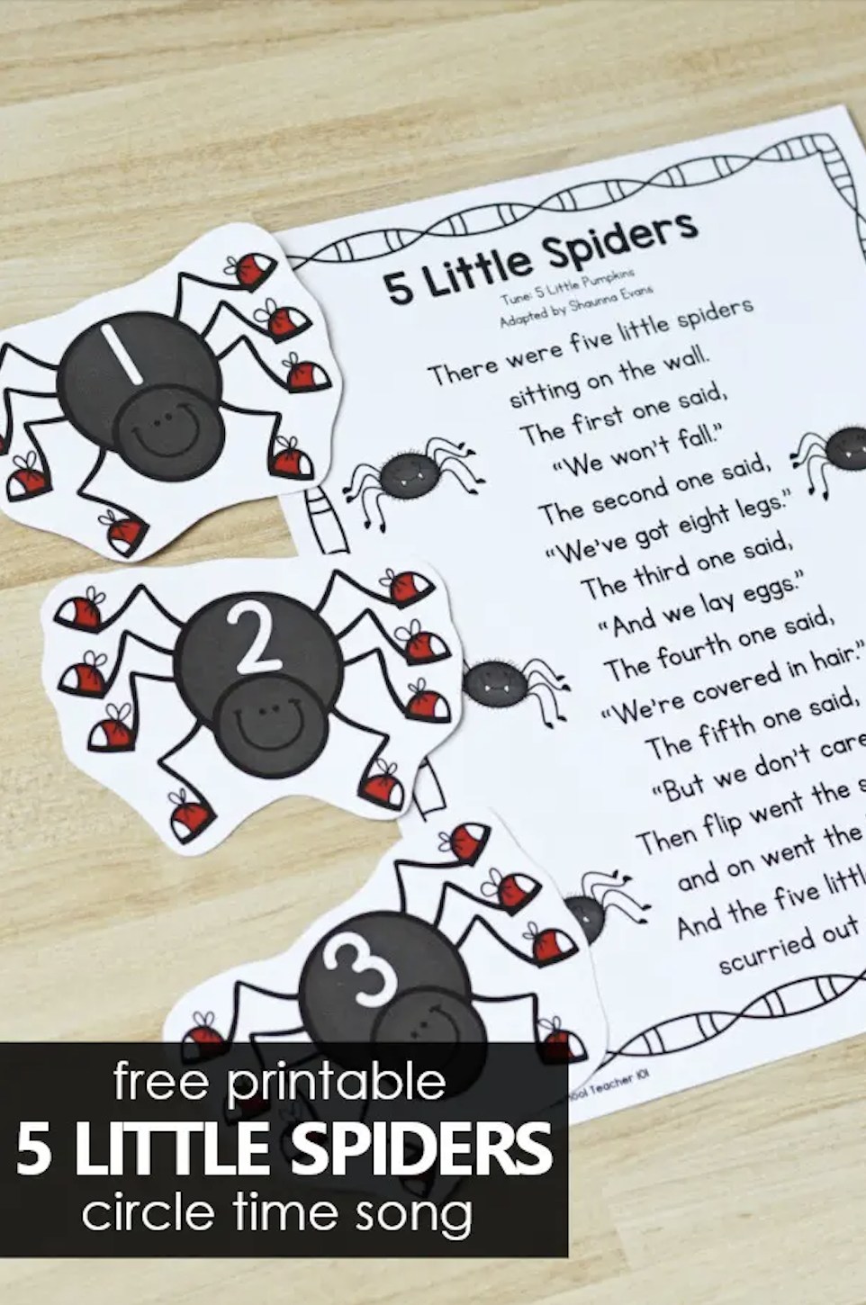 5 LITTLE SPIDERS PRESCHOOL SONG... - Preschool Teacher 101 | Facebook
