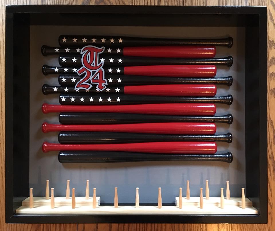 Custom Team Logo Ring Display All Baseball Bat Flags Facebook