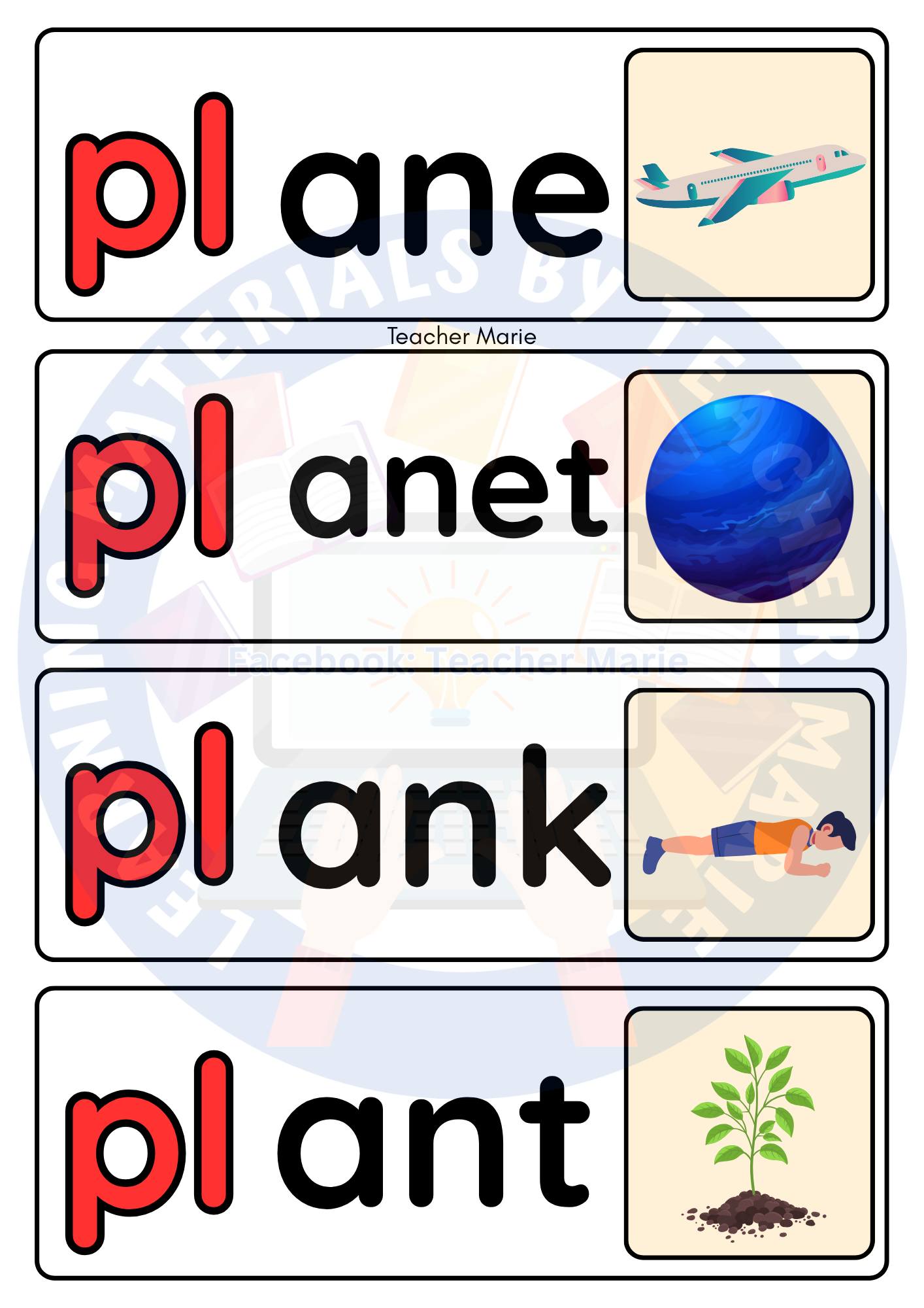 Teacher Marie - CONSONANT BLENDS PL BLENDS #TeacherMarie... | Facebook