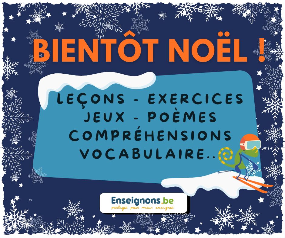 Enseignons.be - [Ressources inspirantes] 🎅Bientôt Noël🎅...