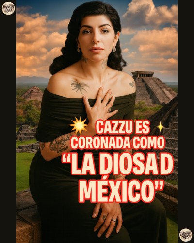 Mexican 🌟 “cazzu Crowned As ‘la Diosa De México” 🌟🇲🇽 In Front Of