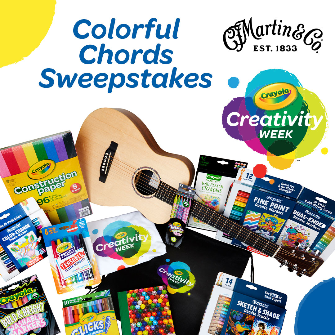 Crayola - 💃🎶🕺 Let the music move you! Martin Guitar joins...