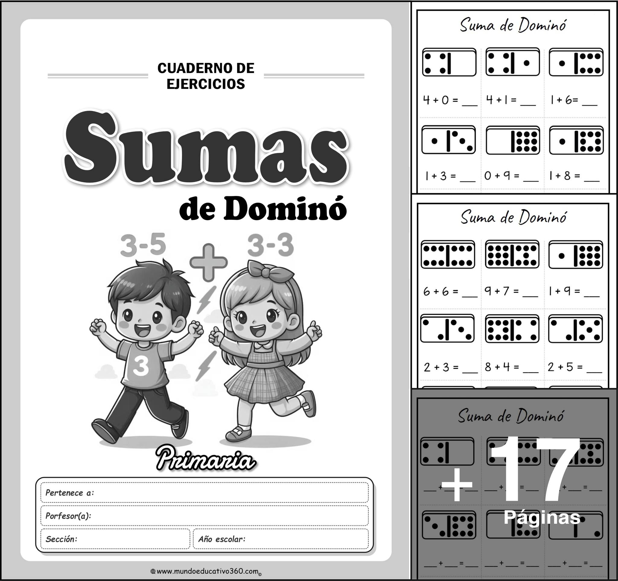 Sector - Cuaderno Ejercicios SUMAS de DOMINÓ - Primaria☑️ ⬇️Link de ...