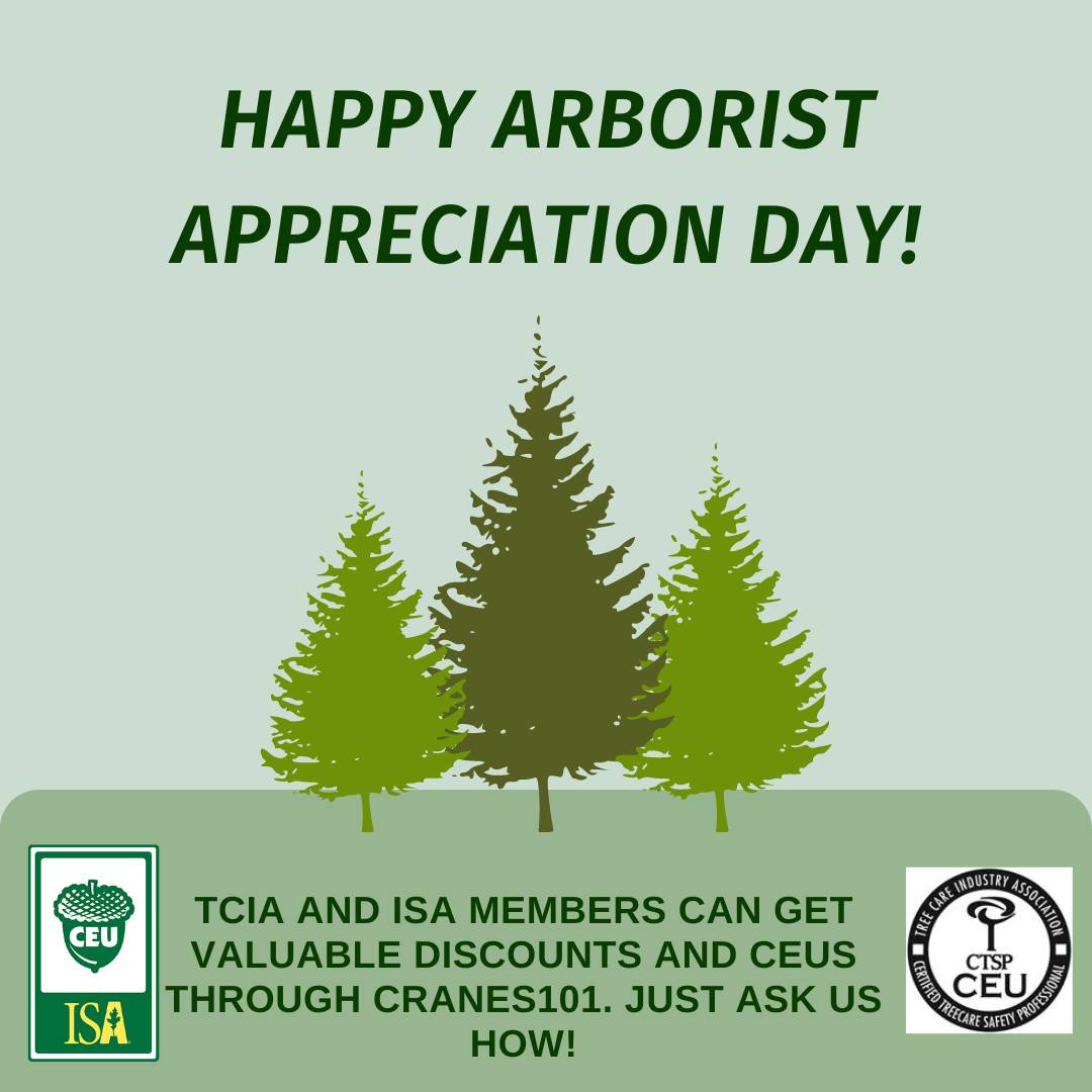 Cranes101 - We always appreciate our arborists! Cranes101...