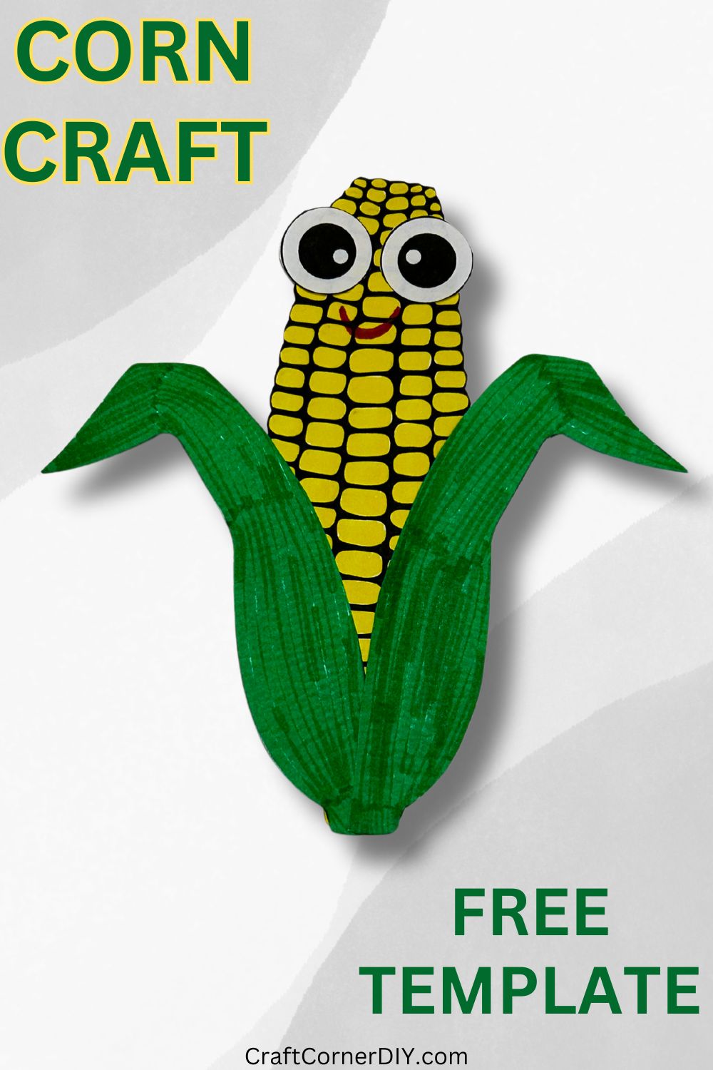 Craft - Easy corn craft for kids to make. Link for template in comments ...