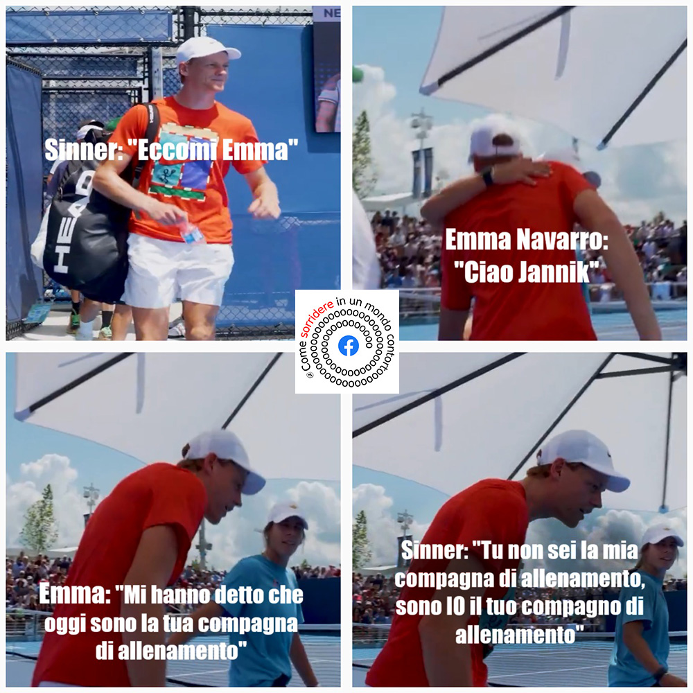 Come Leleganza Di Jannik Jannik Sinner “eccomi Emma ” Emma Navarro