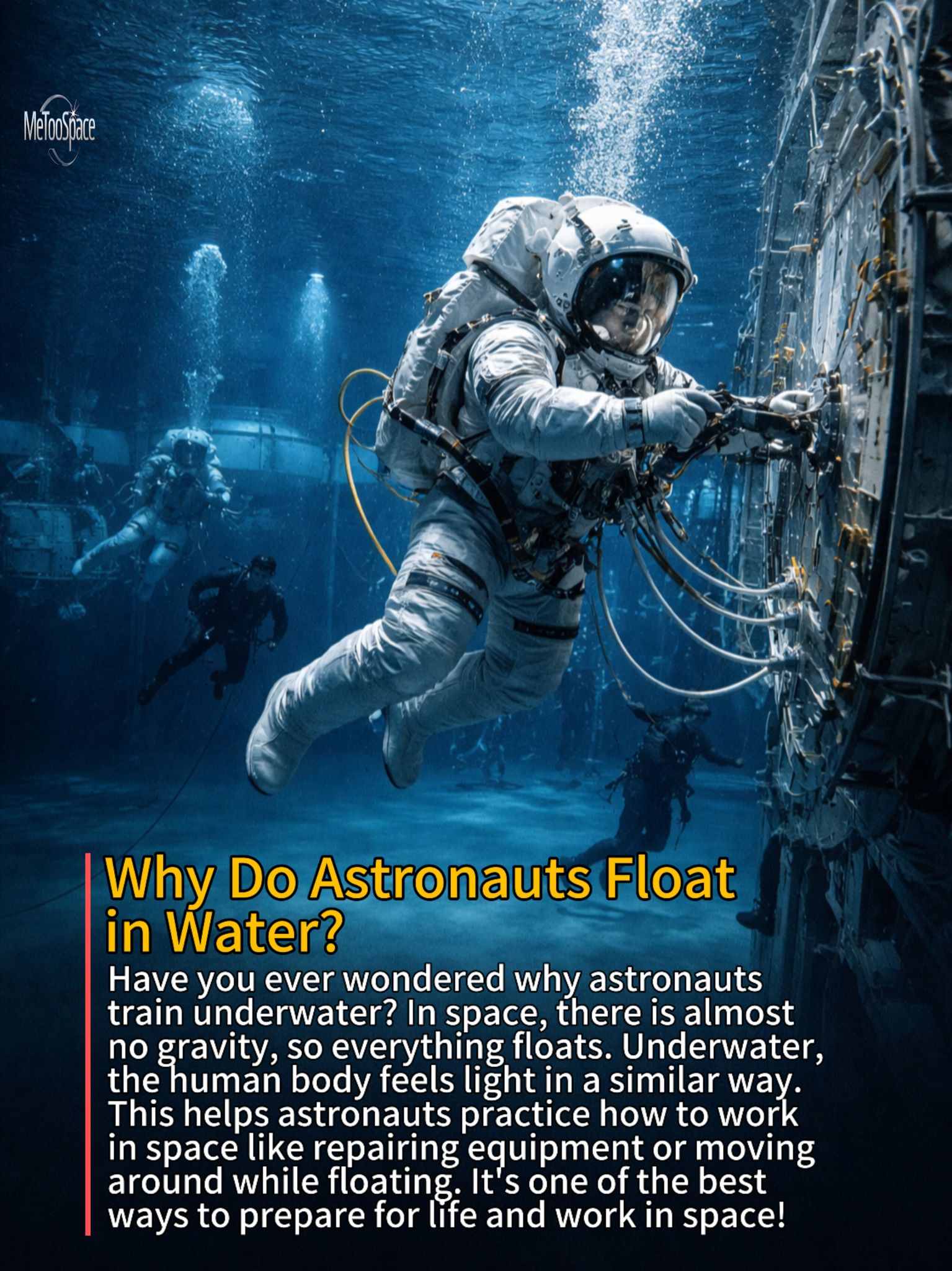 MeToo - Have you ever wondered why astronauts train underwater? In ...