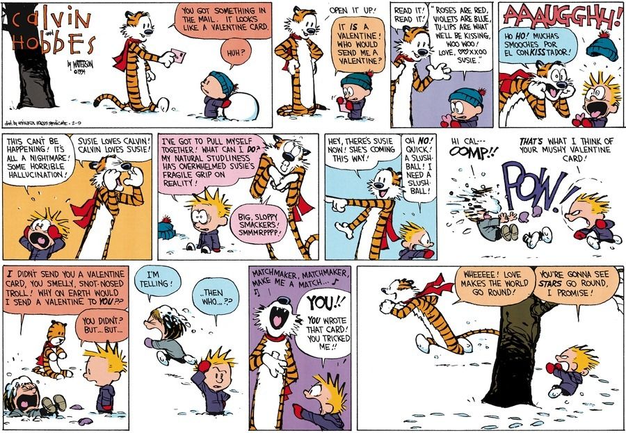 Fᴜɴɴʏ - Everything Calvin & Hobbes 🤭🤣😂 #comicstrips #schoollife # ...