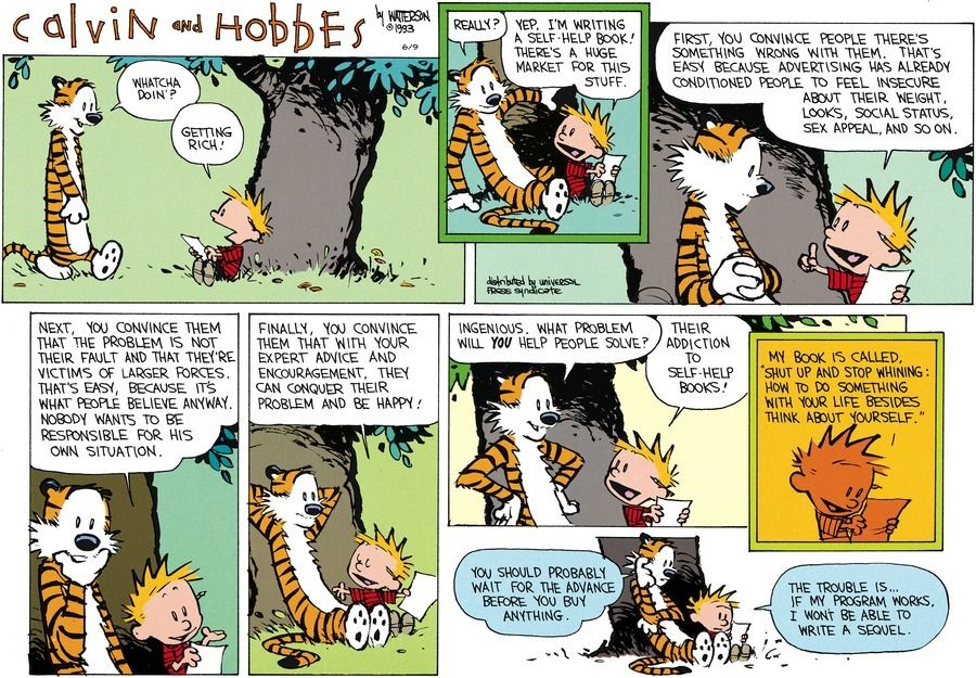 Fᴜɴɴʏ - Everything Calvin & Hobbes 🤭🤣😂 #comicstrips #schoollife # ...