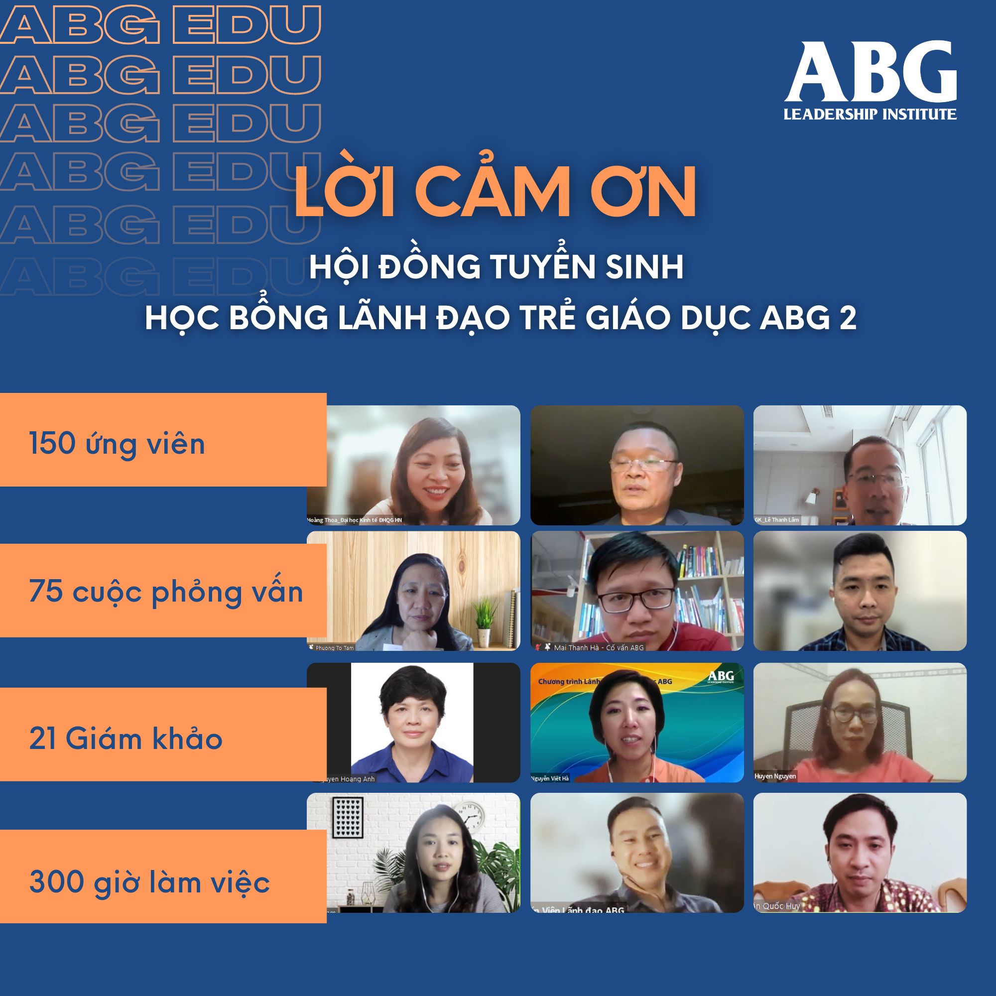 📣🎉 KẾt ThÚc TuyỂn Sinh Abg Abg Leadership Institute Facebook 8884