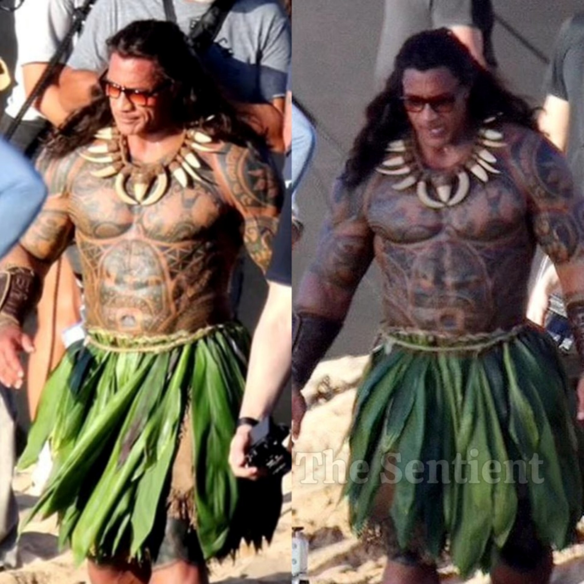 Universe First Look At The Rock As Maui In The Live Action Moana Film