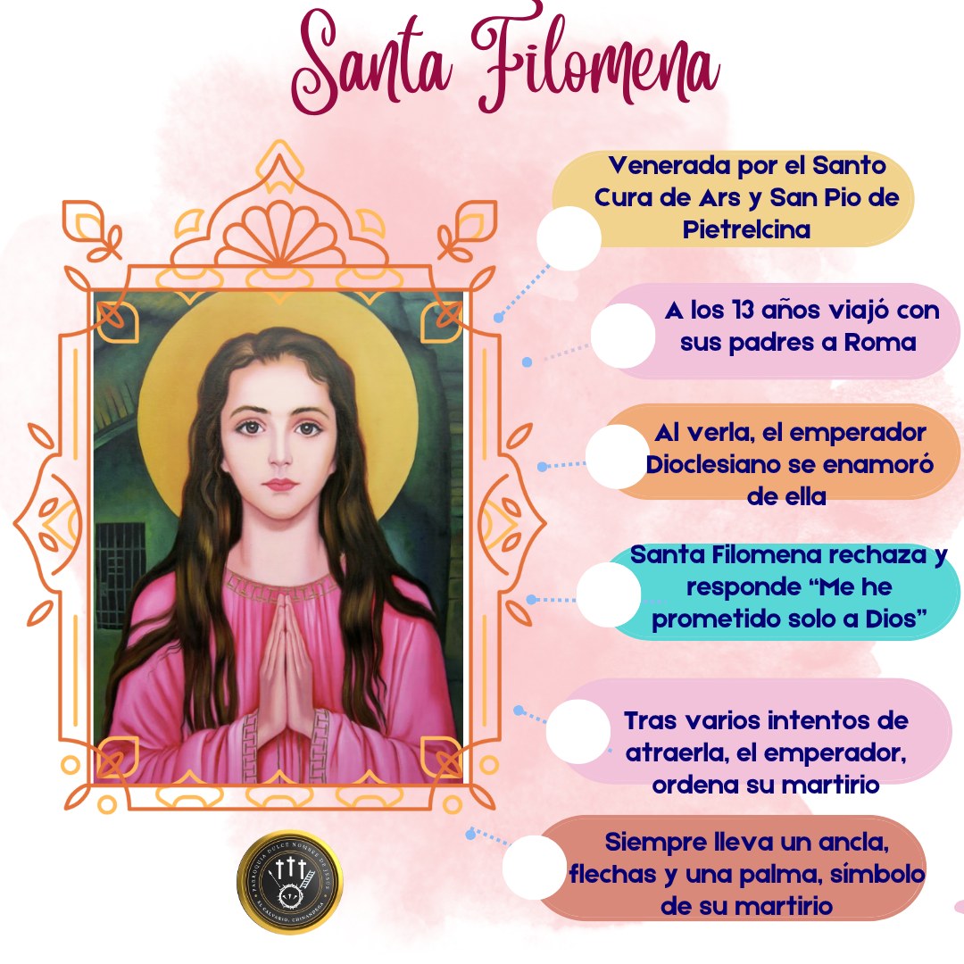 11 de agosto: SANTA FILOMENA. Protectora de la infancia y la juventud ...