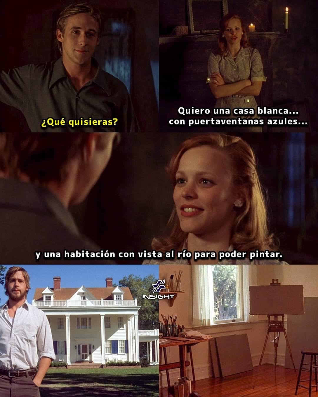 🎬 The Notebook. ©️ insight. - Escenas Frases de Películas