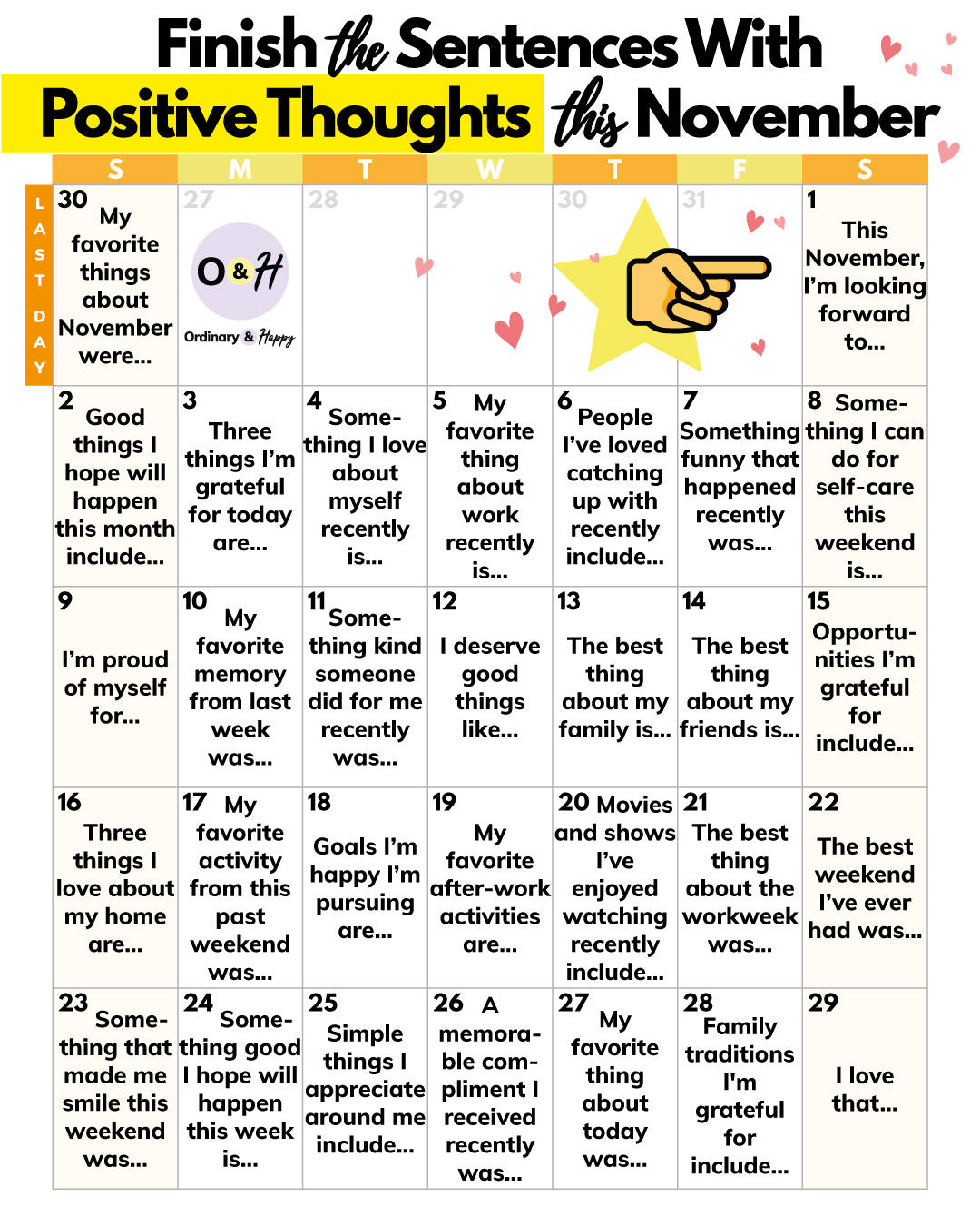 Ordinary - Our ‘fill-in-the-blanks’ positivity journaling has been ...