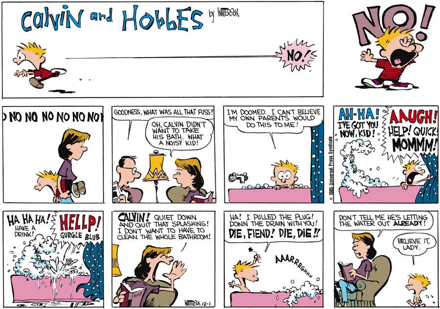 Fᴜɴɴʏ - Everything Calvin & Hobbes 🤭🤣😂 #comicstrips #schoollife # ...