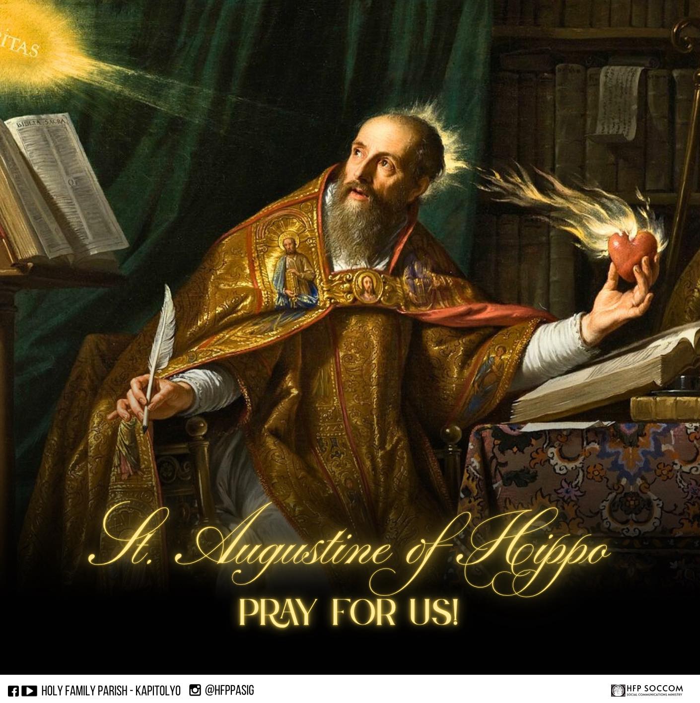 Holy - Saint of the Day AUGUST 28: SAINT AUGUSTINE OF HIPPO, BISHOP AND ...