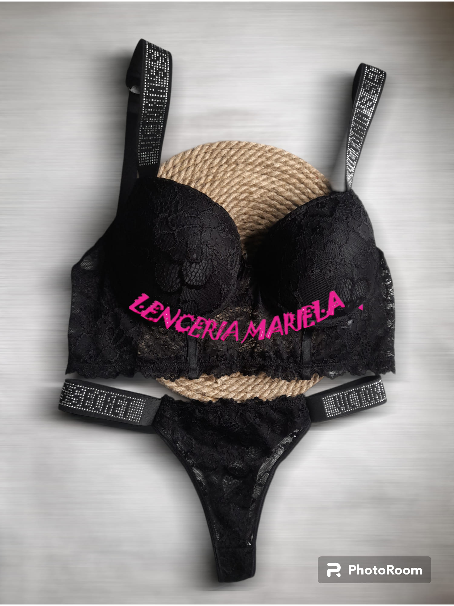 Del Mar Lenceria B B 🛍️🌺 Conjuntos De Encaje Bi Color😍 Taza Soft Con