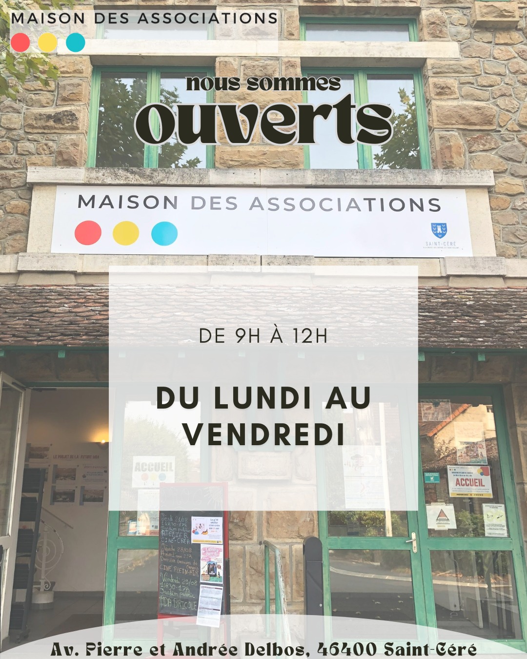 Maison - Nous sommes de retour ! L'Accueil de la MDA est ouvert du ...
