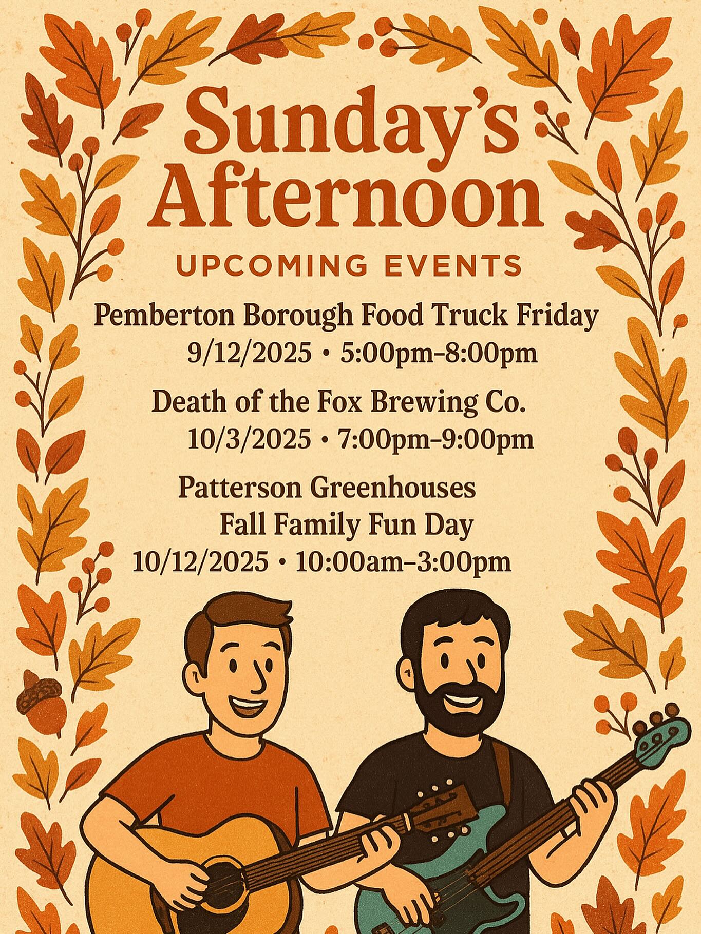 🍂🎶 Fall into music with Sunday’s... - Sunday’s Afternoon | Facebook