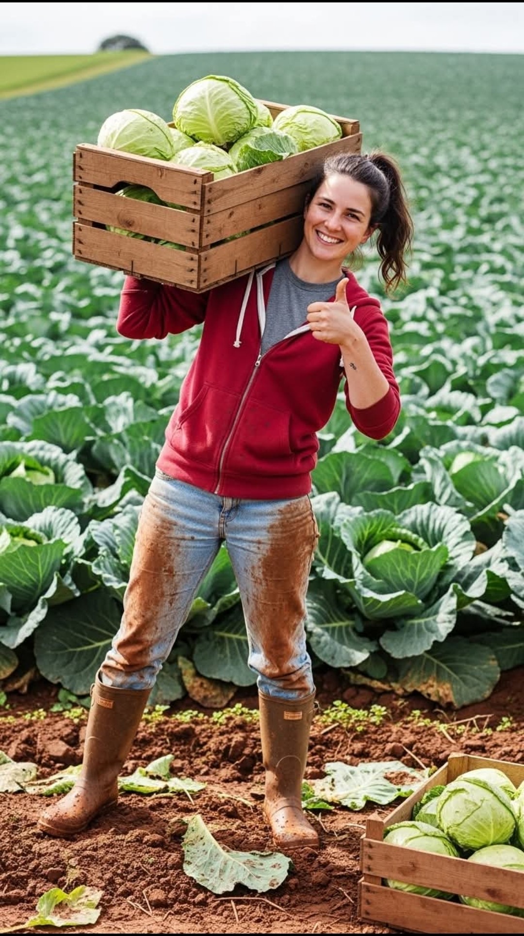 Farmer - 🌱 Out here in the cabbage fields, hard work turns into smiles ...