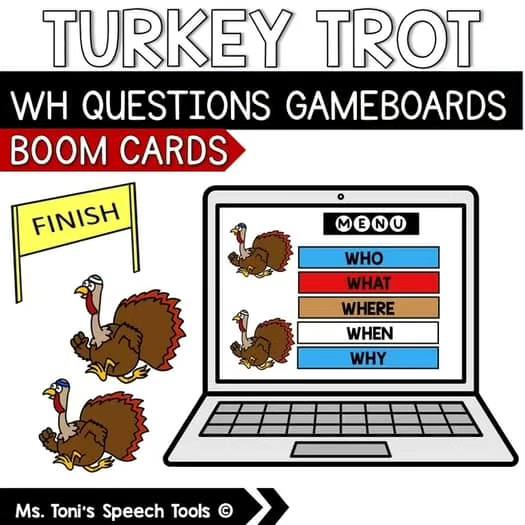 This turkey themed boom deck is... - Ms. Toni's Speech Tools