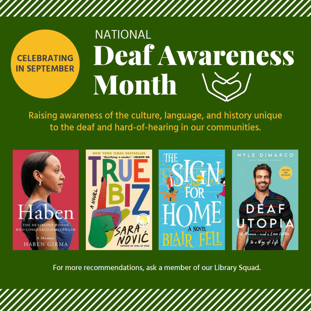 September is Deaf Awareness... - Center Point Public Library | Facebook