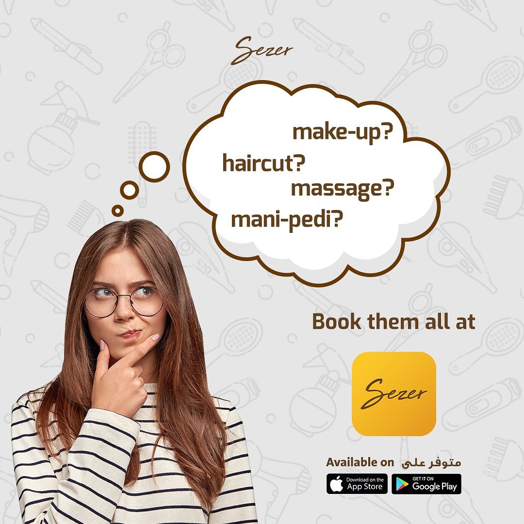 Sezer App مع تطبيق سزر احجزي موعدج فصالونج المفضّل وانتي 4774