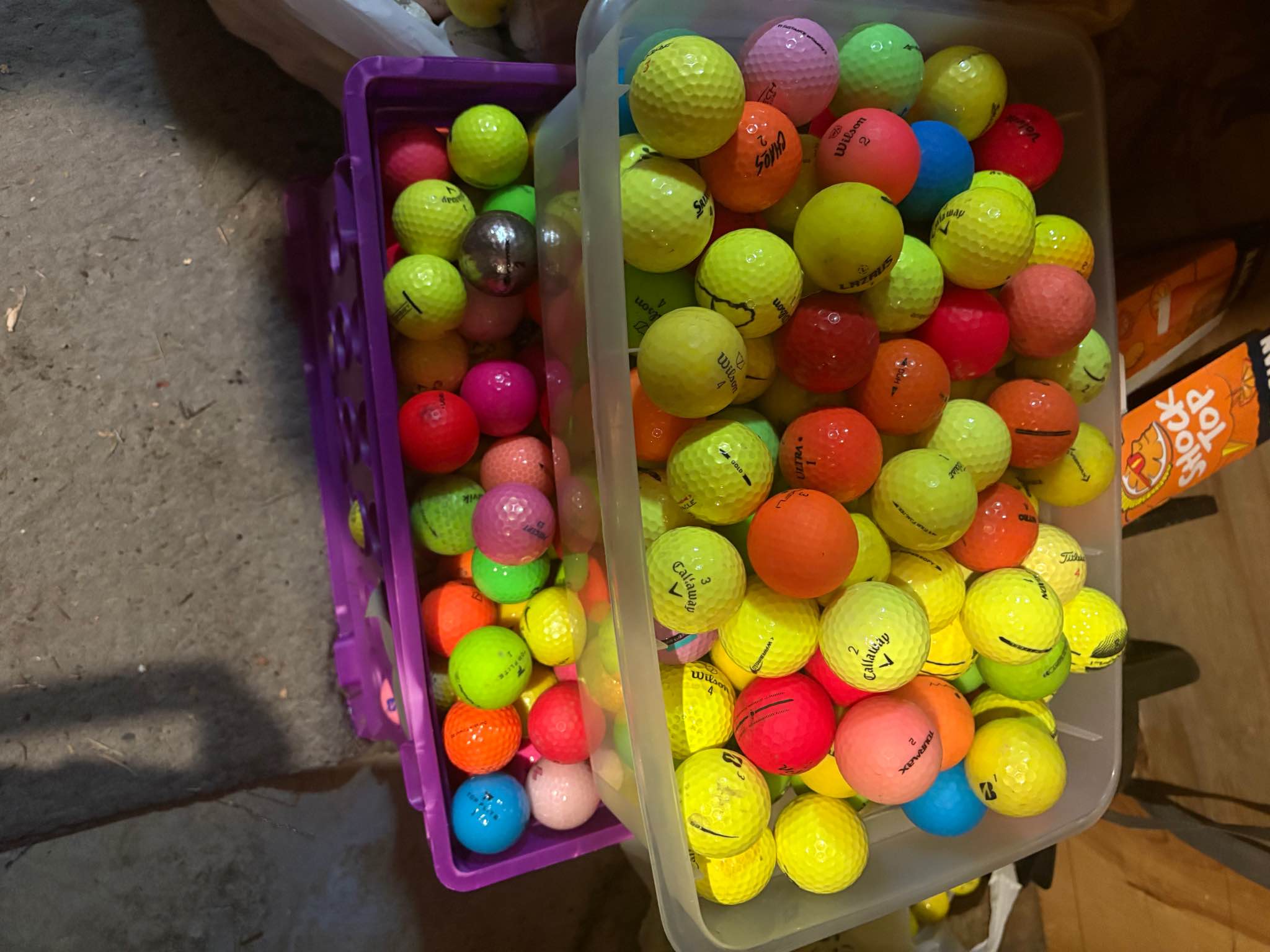 Many Different Color Golf Balls - Golf Balls - Chesterfield Township ...