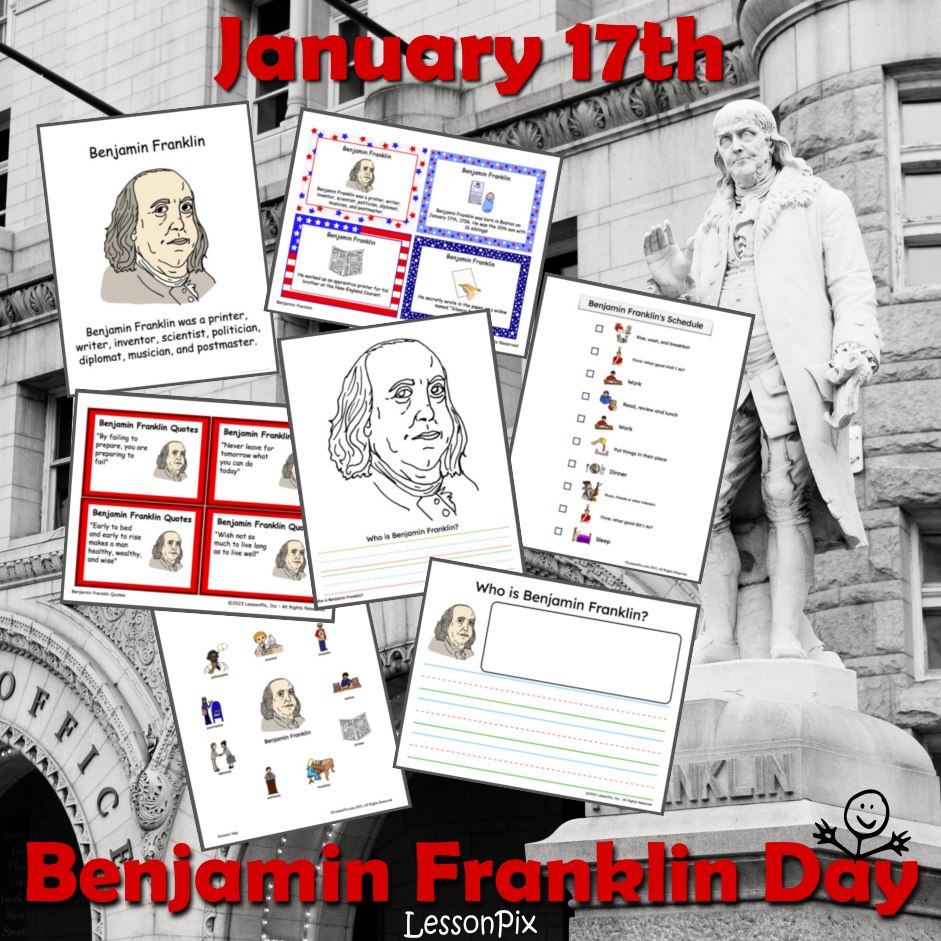 Benjamin Franklin... - LessonPix - Custom Learning Materials