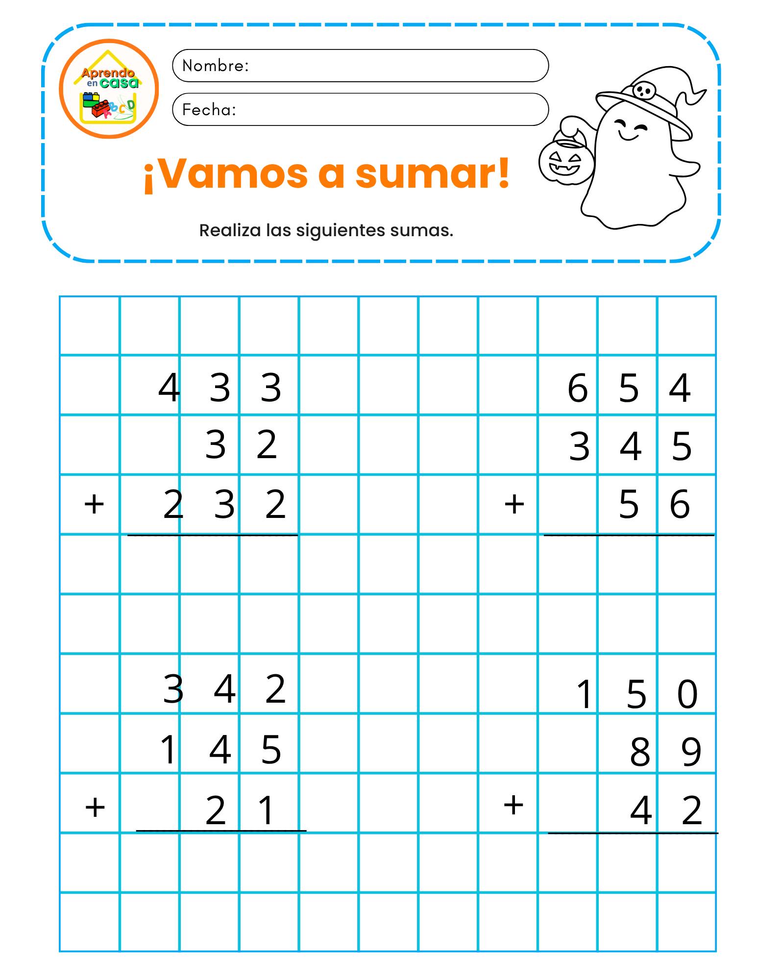🌟¡Vamos a sumar! Sumas para niños de... - Aprendo en casa | Facebook