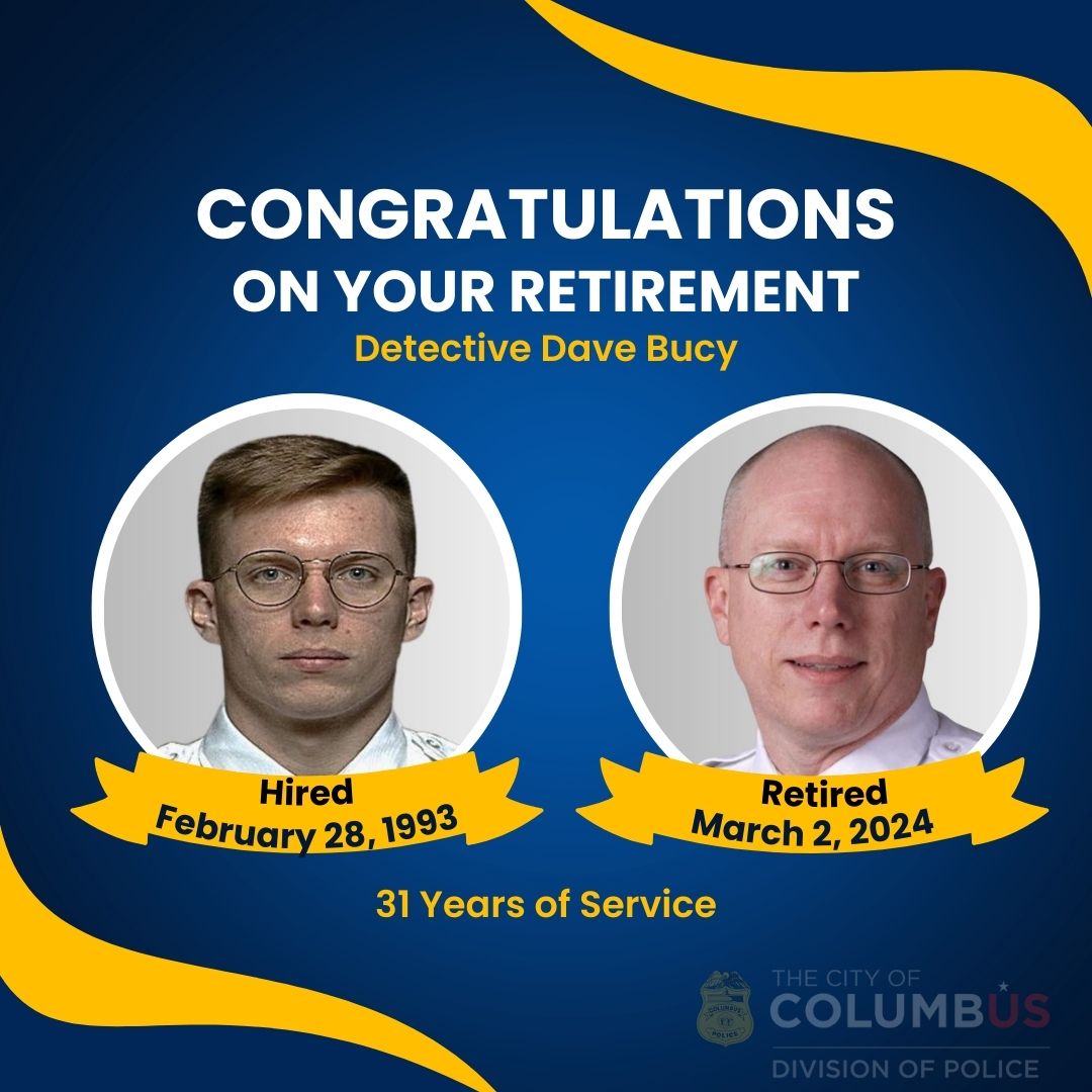 Columbus - 🎉👮‍♂️ After an incredible 31 years of dedicated service to ...
