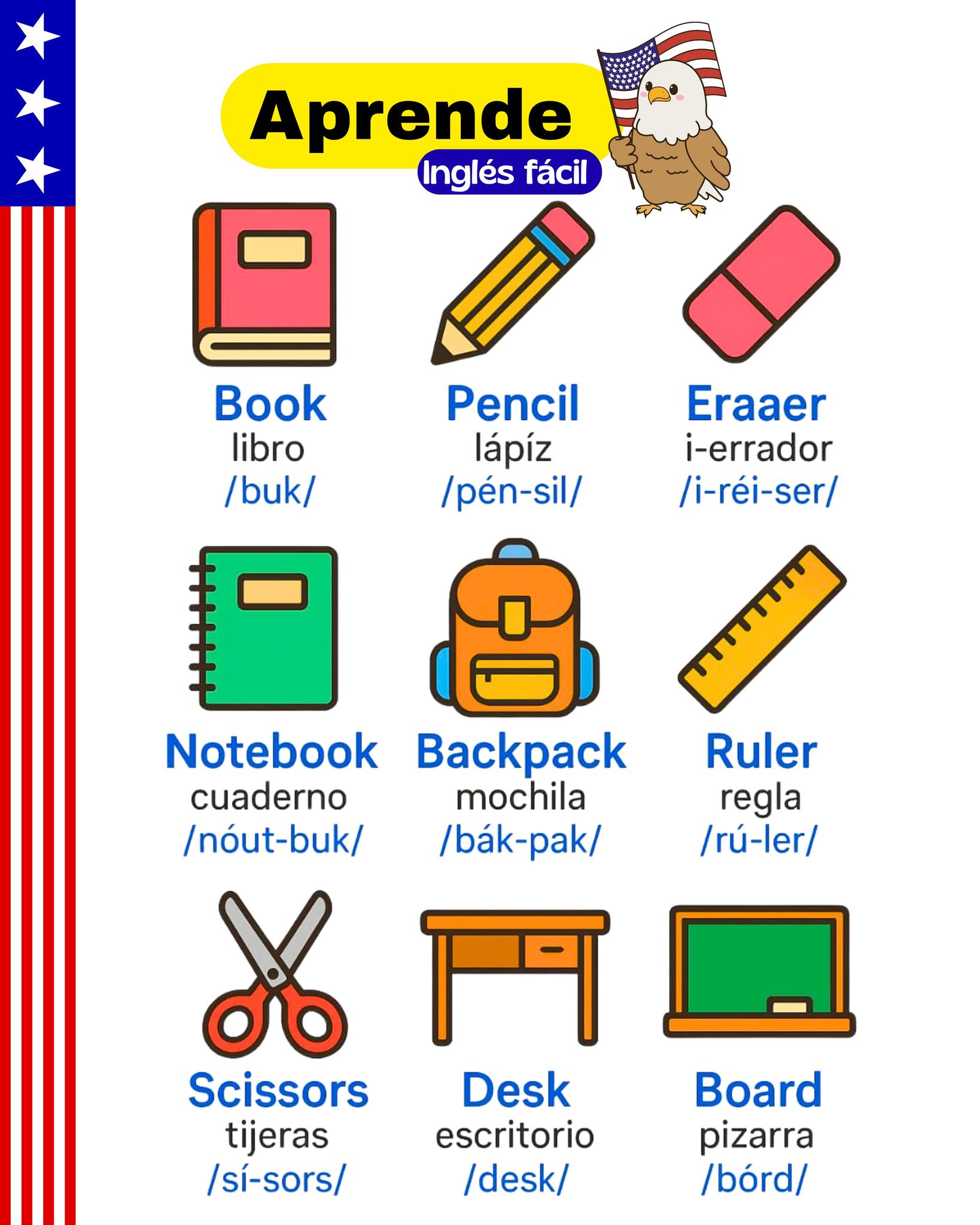 📚 Útiles escolares en inglés ️📒... - Habla Ingles en 90 días | Facebook