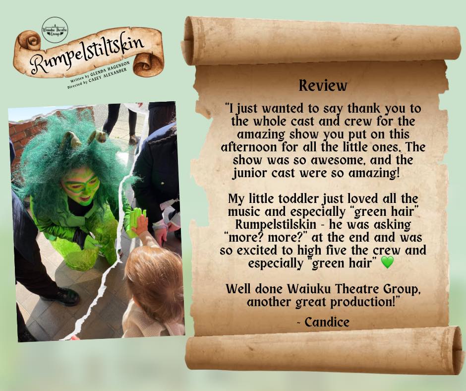 Check Out This Adorable Review Waiuku Theatre Group Inc