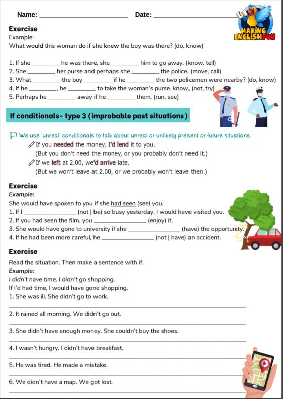Free If Conditional Worksheets:... - Making English Fun | Facebook