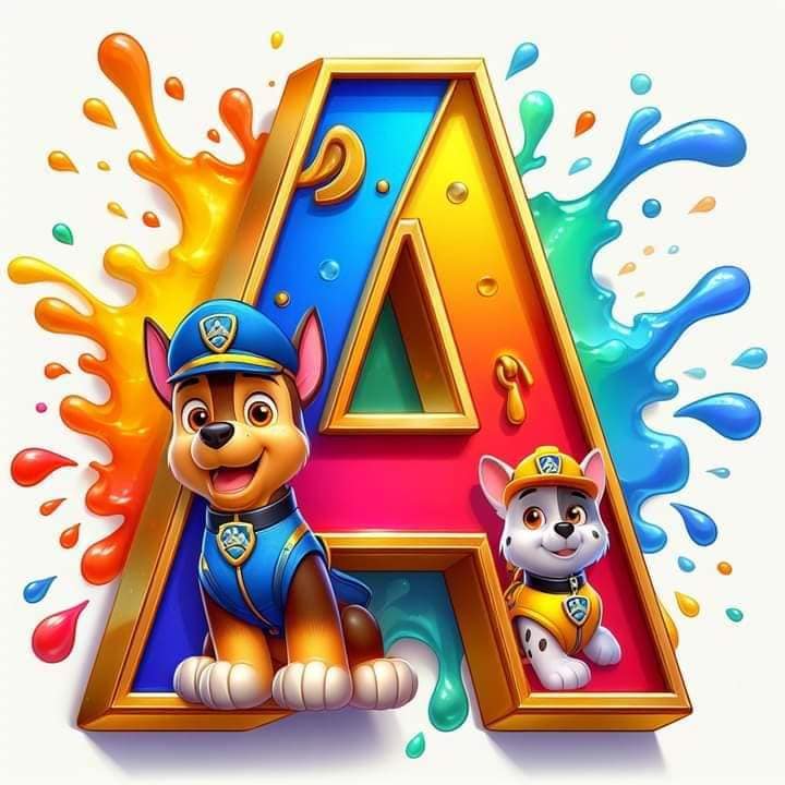 Paw Patrol 🚓 🚓 Cartoon Alphabet 🔠 Flashcards for children and ...
