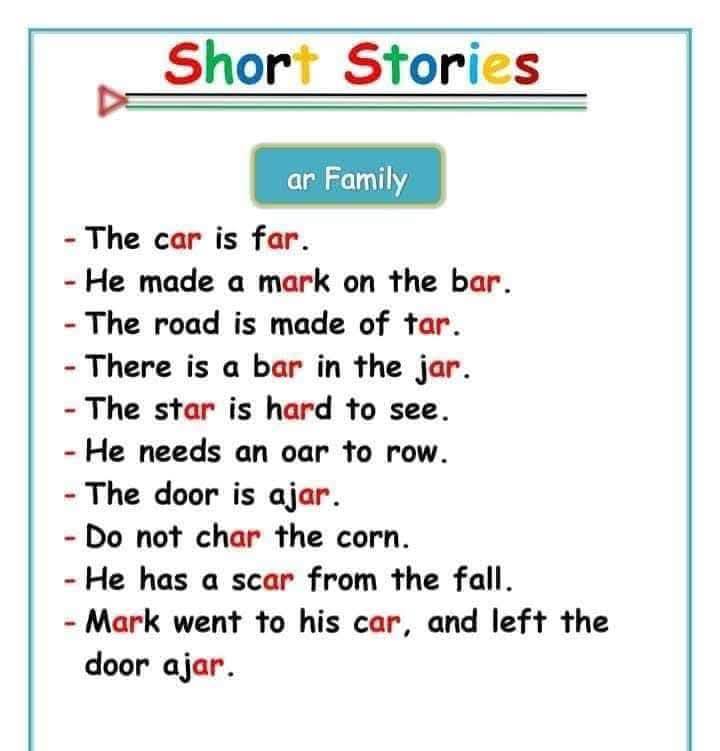 Simple Short Stories 🩷 For... - Teacher Sheila's Corner | Facebook