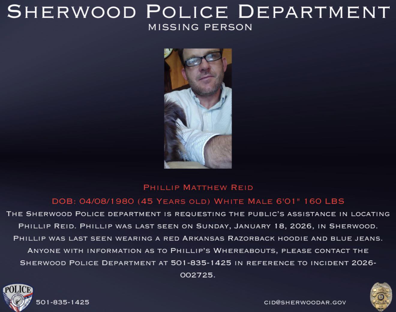 Sherwood Update Phillip Has Been Located Thanks To Everyone That
