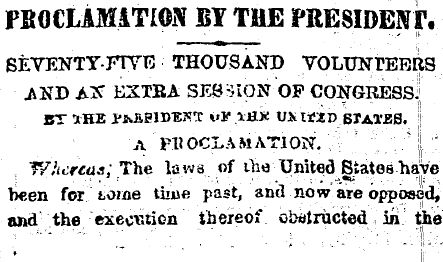 Sons - On April 15, 1861, the day after the fall of Fort Sumter ...